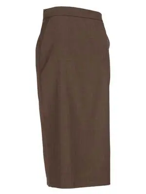Max Mara Wool Gabardine Pencil Skirt