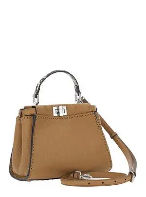 Fendi Peekaboo Mini Handbag - Cream