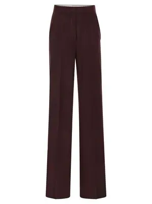 Max Mara Mxmextra Tailored Stretch Virgin Wool Trousers