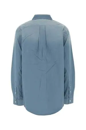 Miu Miu Light Twill Oversize Shirt - Blue