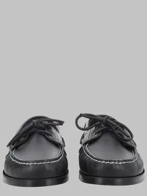 Paraboot Leather Mocassino Barth - Black