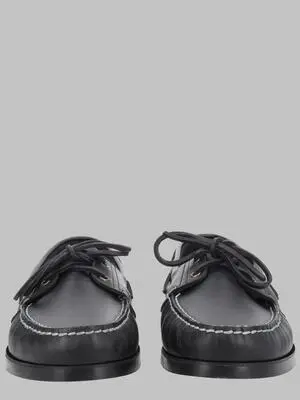 Paraboot Leather Mocassino Barth - Black