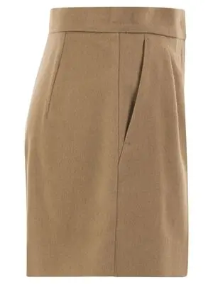Max Mara Mxmvista Tailored Camel Shorts