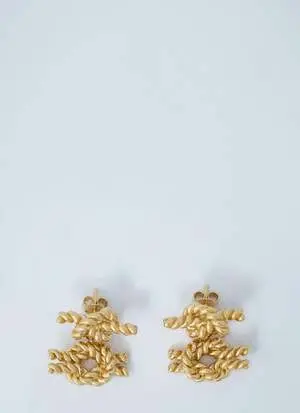 TOTEME Rope Knot Earrings - Gold