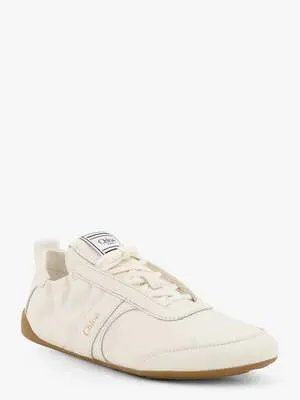 Chloé Kick Leather Sneakers With Side Logo