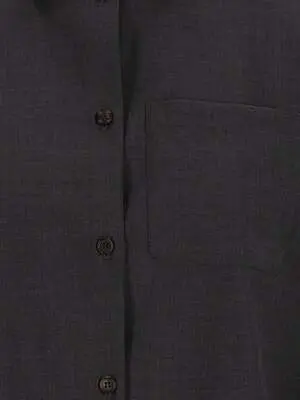 Max Mara Basic Wool Canvas Shirt