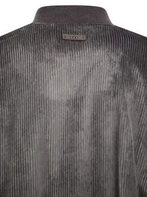 Peserico Stretch Corded Velvet Bomber Jacket - Gray