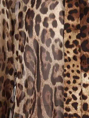Dolce & Gabbana Leopard Print Silk Shirt