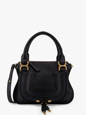 Chloé Marcie Small Leather Crossbody Bag - Black