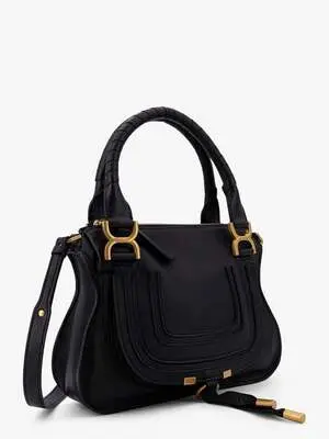 Chloé Marcie Small Leather Crossbody Bag - Black
