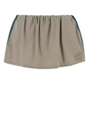 Miu Miu Twill Pant-skirt - Gray