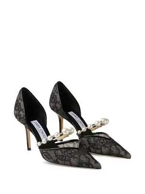 JIMMY CHOO Aurelie 85mm Lace Pumps
