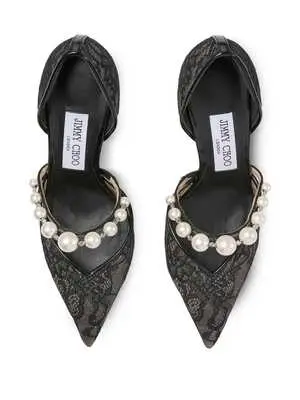 JIMMY CHOO Aurelie 85mm Lace Pumps