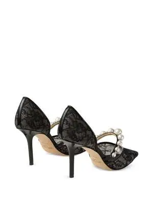 JIMMY CHOO Aurelie 85mm Lace Pumps