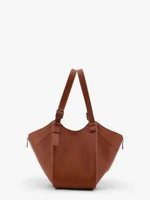 Loewe Hammock Flip Leather Handbag With Front Lettering Logo - Multicolor