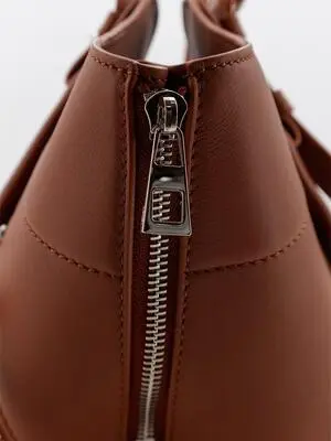 Loewe Hammock Flip Leather Handbag With Front Lettering Logo - Multicolor