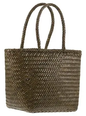 Dragon Diffusion Grace Basket Small Woven Leather Bag