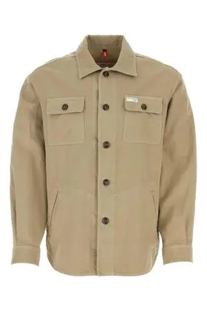 FAY Cappuccino Cotton Blend Shirt - Brown