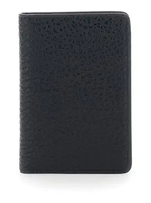 MAISON MARGIELA Wallet With Four Stitches On The Back In Black Leather For - Multicolor