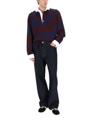 Dries Van Noten Pine Denim Trousers - Blue