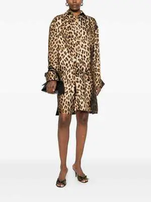 Sportmax Leopard Midi Dress