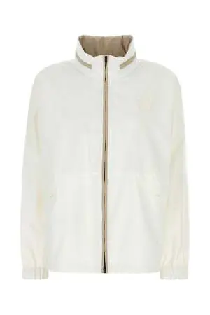 Brunello Cucinelli Polyester Blend Raincoat - White