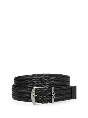 FERRAGAMO Woven Belt - Black