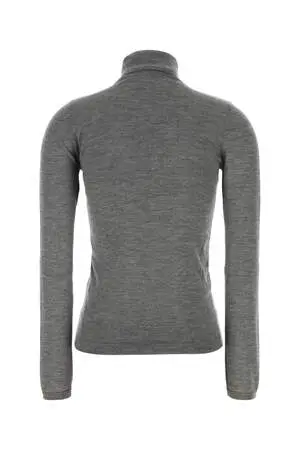 Brunello Cucinelli Grey Cashmere Blend Sweater