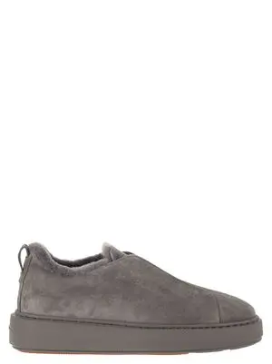 Santoni Suede Sneakers - Gray