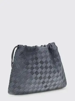 Bottega Veneta Intrecciato Suede Pouch - Gray