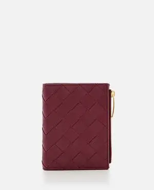 Bottega Veneta Leather Card-holder Intrecciato - Multicolor