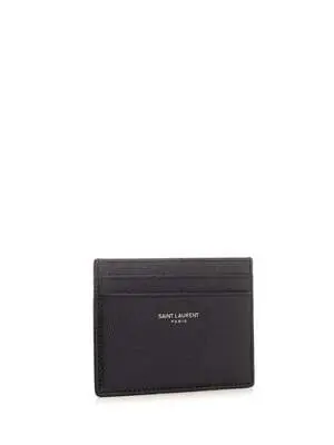 Saint Laurent Card Holder With Printed Logo