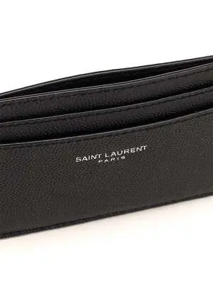 Saint Laurent Card Holder With Printed Logo