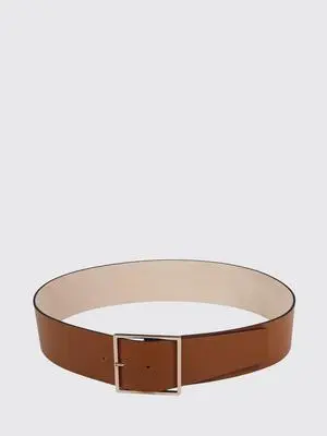 Max Mara Max Mara Women Ginnico Leather Belt Max Mara Cream