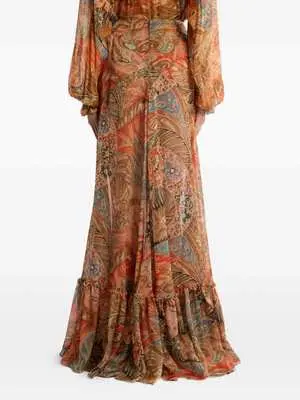 Etro Paisley Pattern Long Skirt - Multicolor