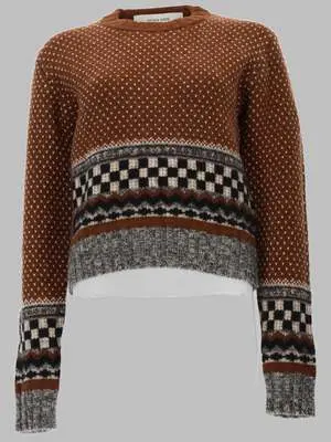 GOLDEN GOOSE Maglia Journey In Lana - Brown