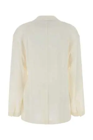 Brunello Cucinelli Silk Blazer - White