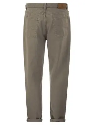 Brunello Cucinelli Five-pocket Cotton Jeans With A Contemporary Silhouette