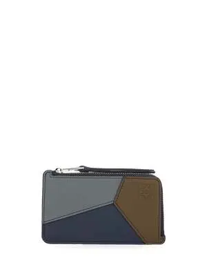 Loewe Puzzle Card Holder And Coin Purse In Calfskin - Multicolor
