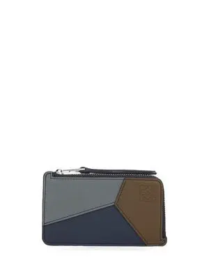 Loewe Puzzle Card Holder And Coin Purse In Calfskin - Multicolor