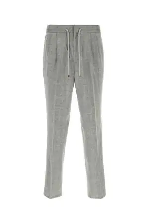 Brunello Cucinelli Grey Linen Blend Pant - Gray