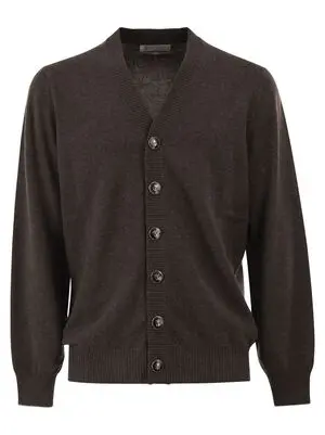 Brunello Cucinelli Cashmere Cardigan - Brown