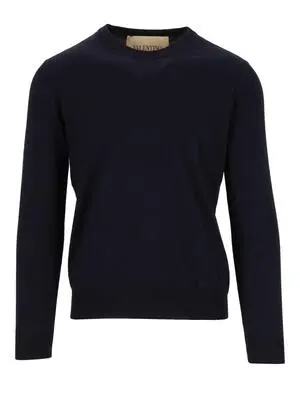 Valentino Garavani Vlogo Signature Wool Sweater - Blue