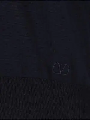 Valentino Garavani Vlogo Signature Wool Sweater - Blue