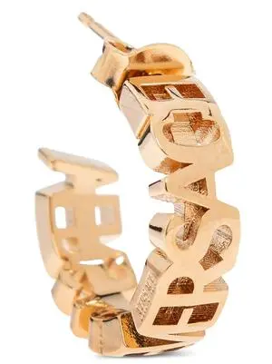 Versace Logo Hoop Earrings