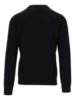 Giorgio Armani Crew Neck Wool Sweater - Blue