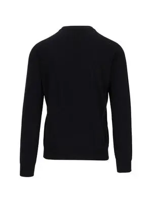 Giorgio Armani Crew Neck Wool Sweater - Blue