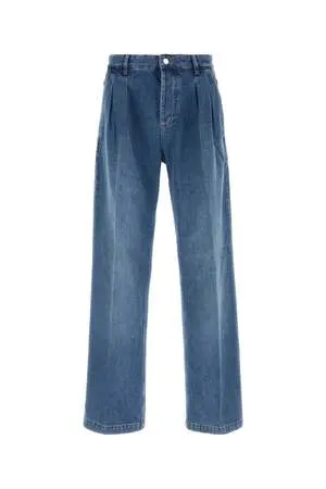 MARINE SERRE Light Denim Straight Jeans - Blue