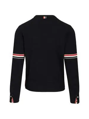Thom Browne Milano Stitch Crew Neck Sweater