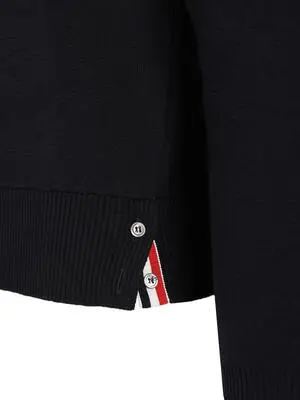 Thom Browne Milano Stitch Crew Neck Sweater - Blue